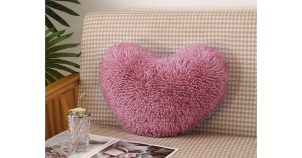 Perna inimioara, Fluffy, Jojo Home, Roz - Cumparamisim.ro