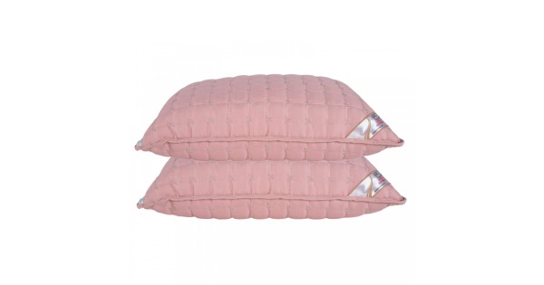 Set 2 perne matlasate brodate, dreptunghiulare 50x70 cm, Roz, Fabricate ...