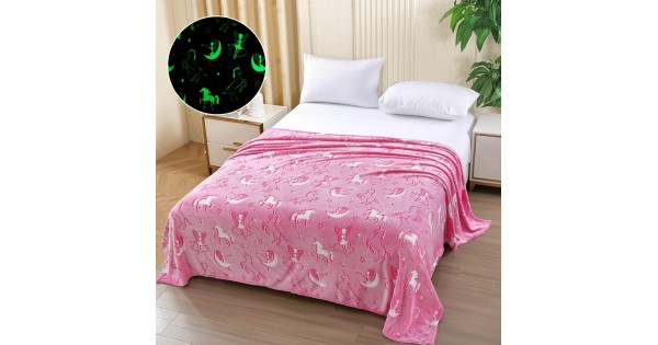 Pătură Cocolino Pufoasa, Premium, cu Model Fluorescent, 200x230 cm ...