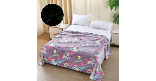 Pătură Cocolino Pufoasa, Premium, cu Model Fluorescent, 200x230 cm ...